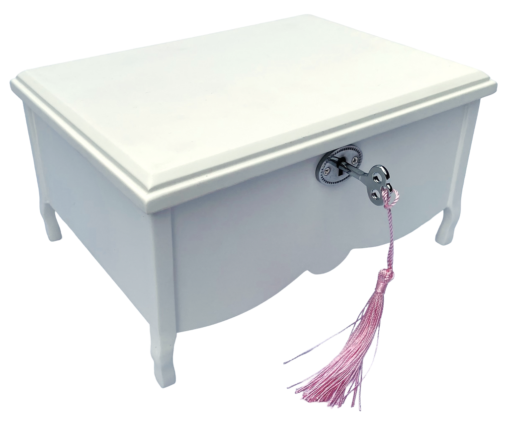Harrowdene Ballerina White Music Box
